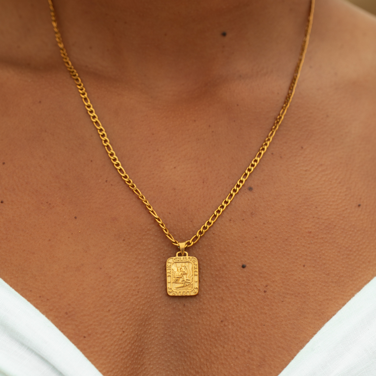 The Gold Traveler Rectangle Necklace – Get Back Necklaces