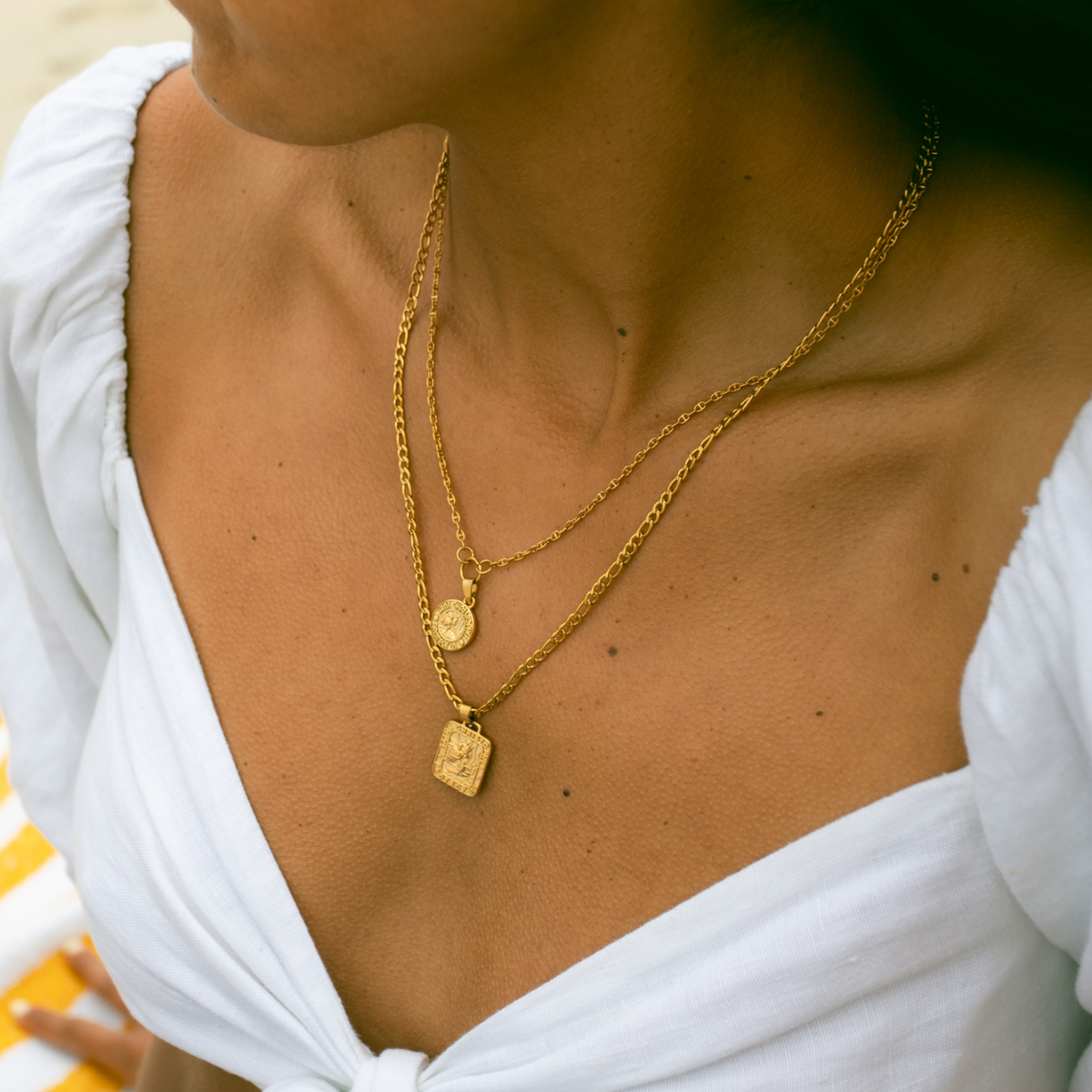 Gold Baby St. Chris Necklace – Get Back Necklaces